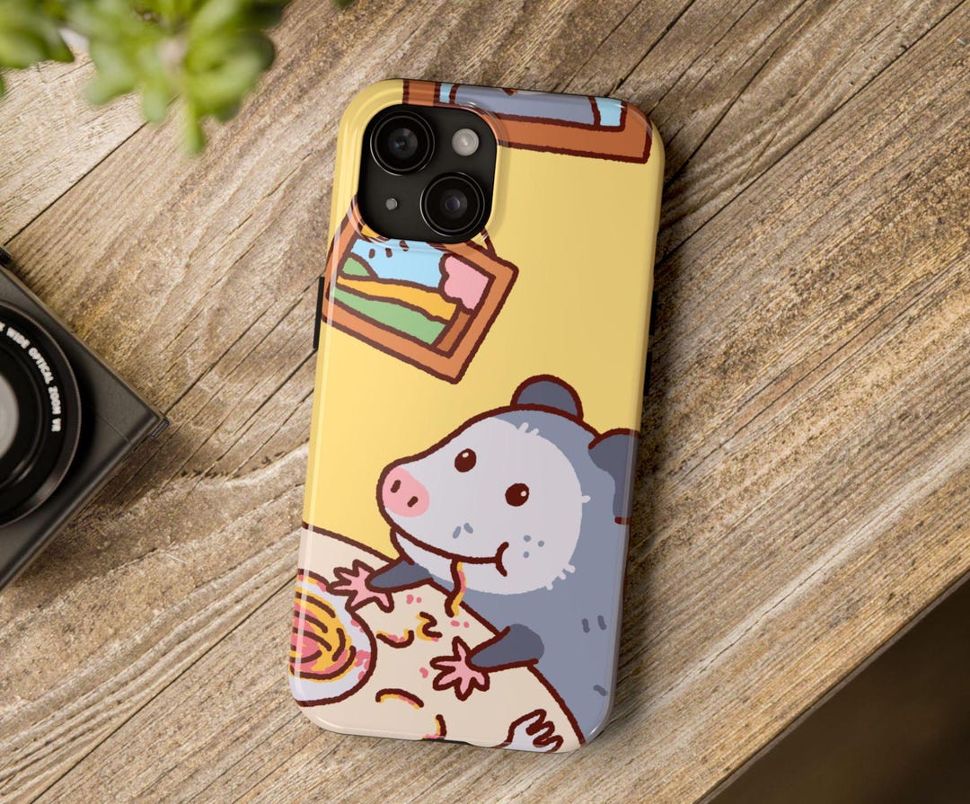 Possum Eating Spaghetti Phone Case, iPhone 15 14 Pro 13 Max 12 11 XS ...