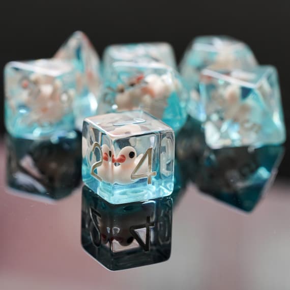 Dice Dice & Tile Games Games & Puzzles d20 Polyhedral dUCK dice set for ...