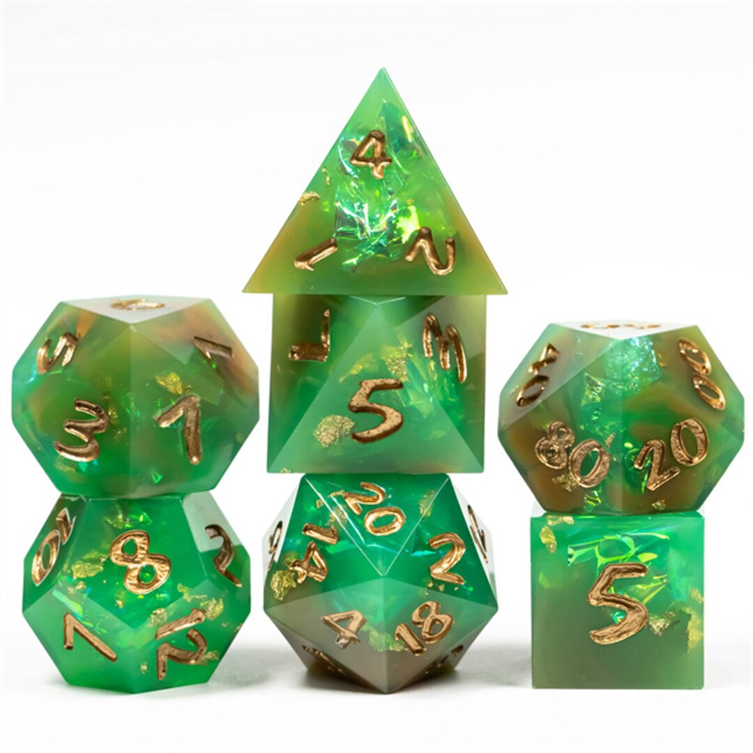 Ravnica Complete Handmade Sharp Edge Dnd Dice Set 7 - Etsy