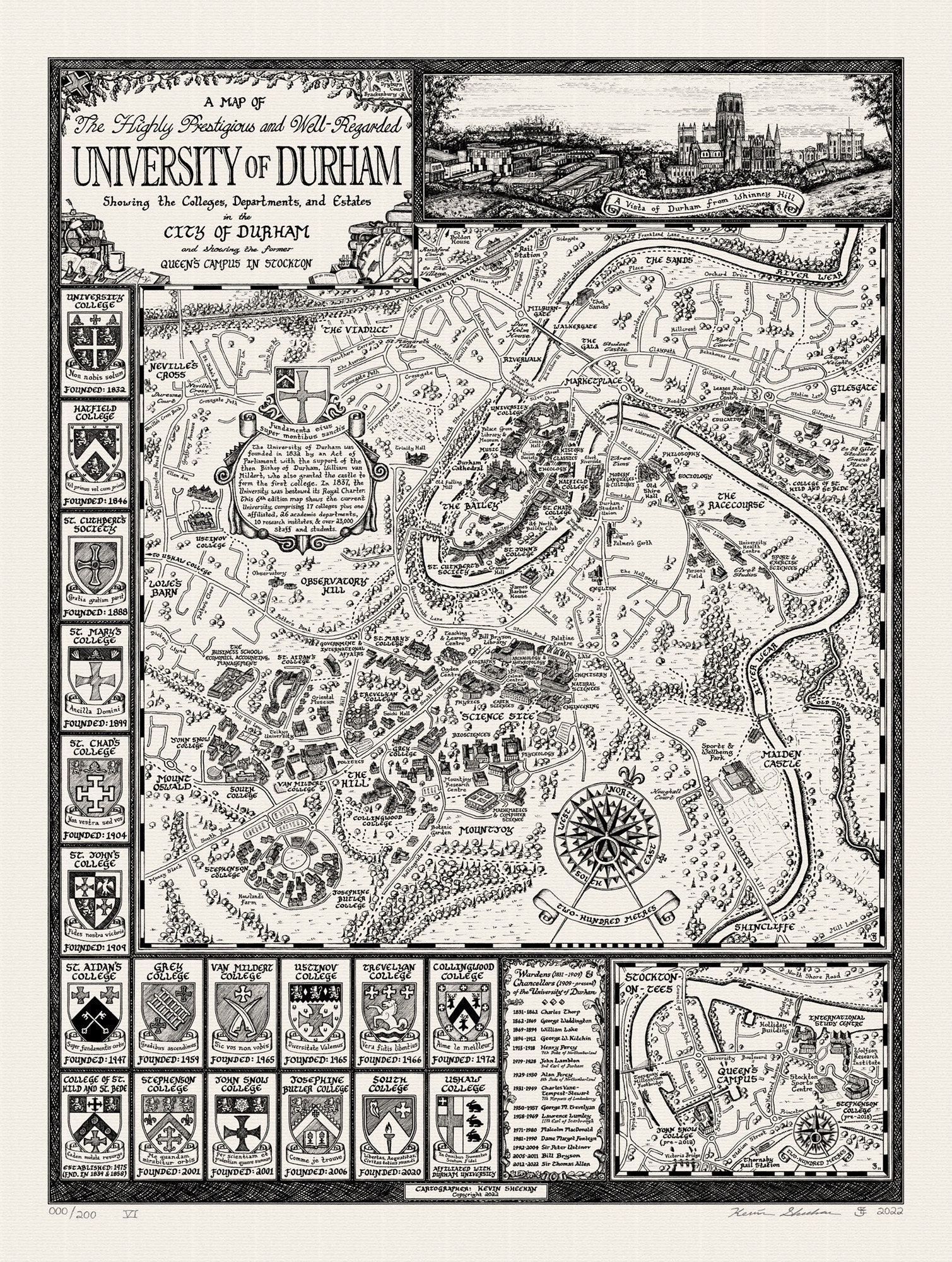 Durham University Map