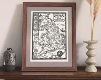 Map of Roman Britain - A2 Print - Etsy UK