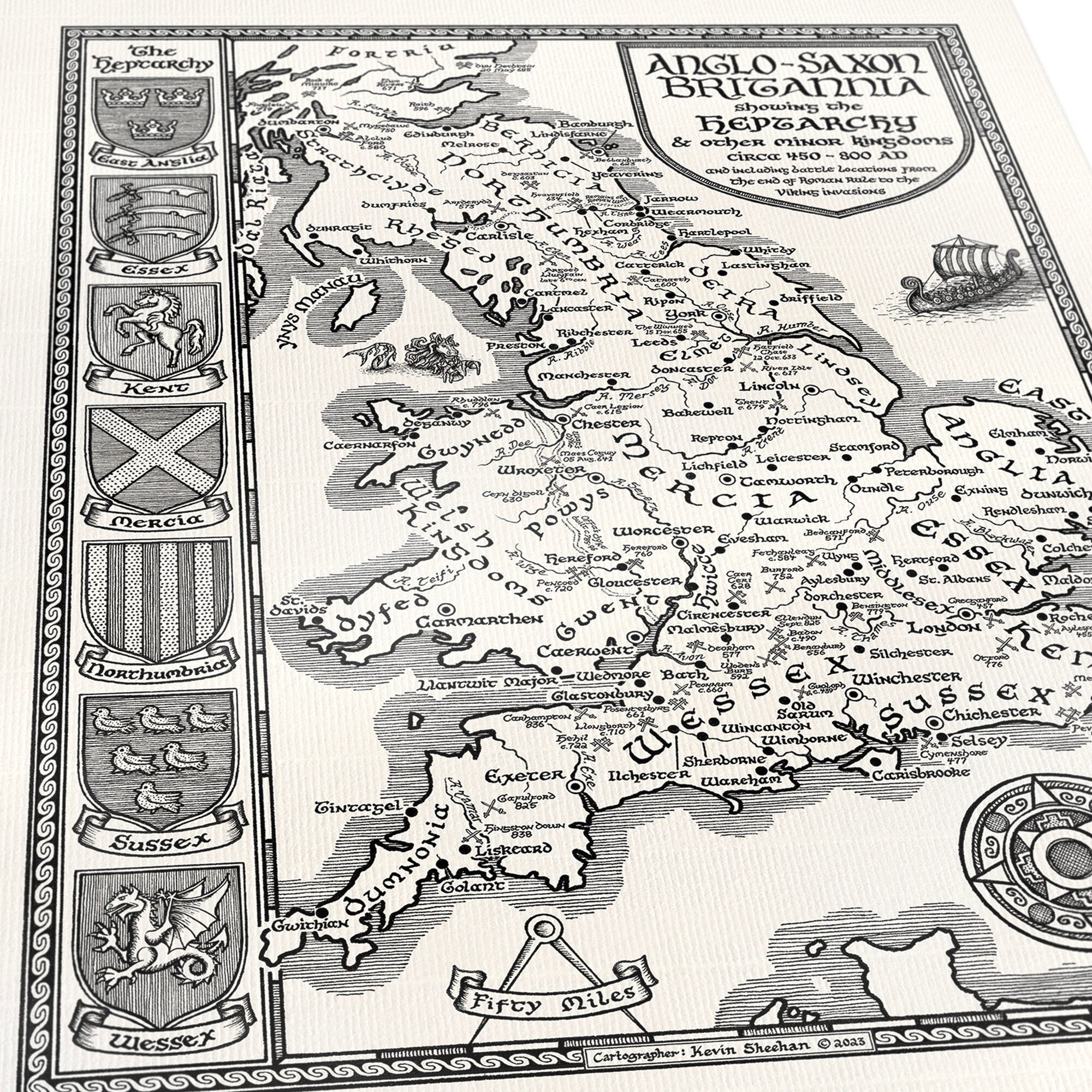 Anglo Saxon Kingdoms Mercia Map