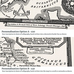 Hand-drawn Roman Britain Map • Fine Art Print by Manuscript Maps - Etsy