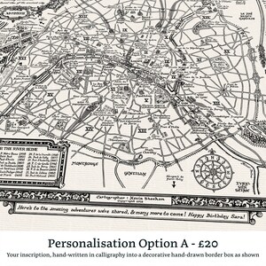 Hand-drawn Map of Paris • Fine Art Print by Manuscript Maps - Etsy