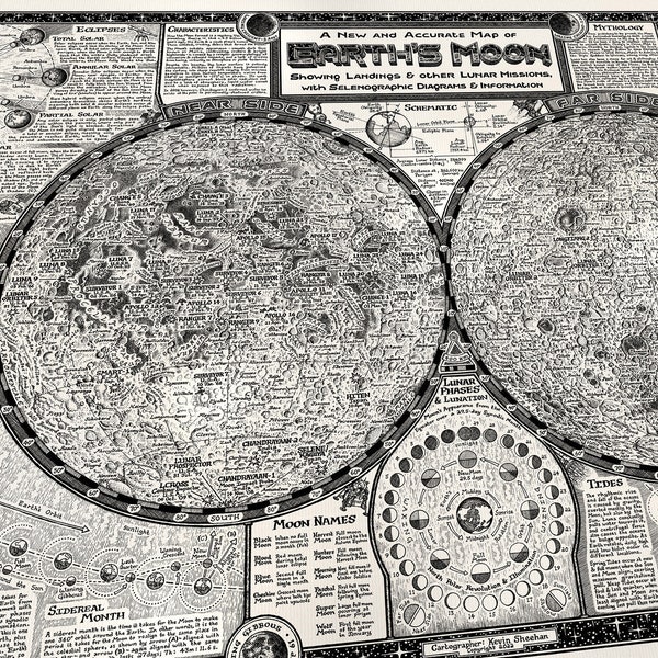 Moon Map - Etsy