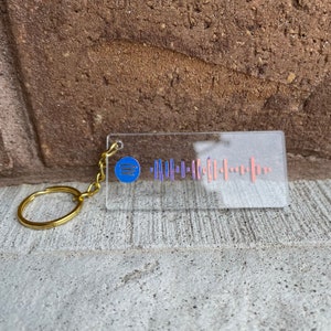 Personalized Acrylic Spotify Code Tag Keychain. Fully Customizable ...
