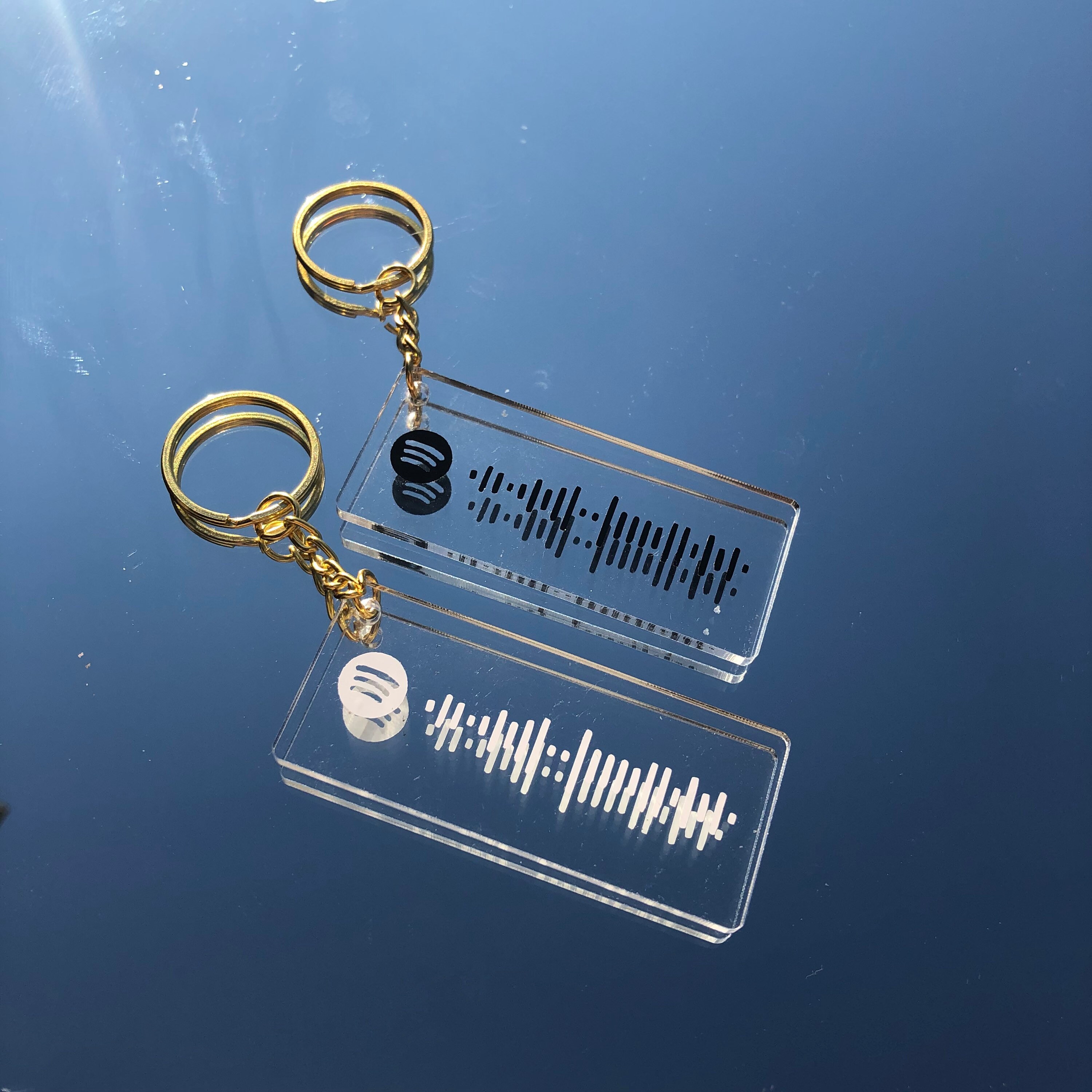 Personalized Acrylic Spotify Code Tag Keychain. Fully Customizable ...