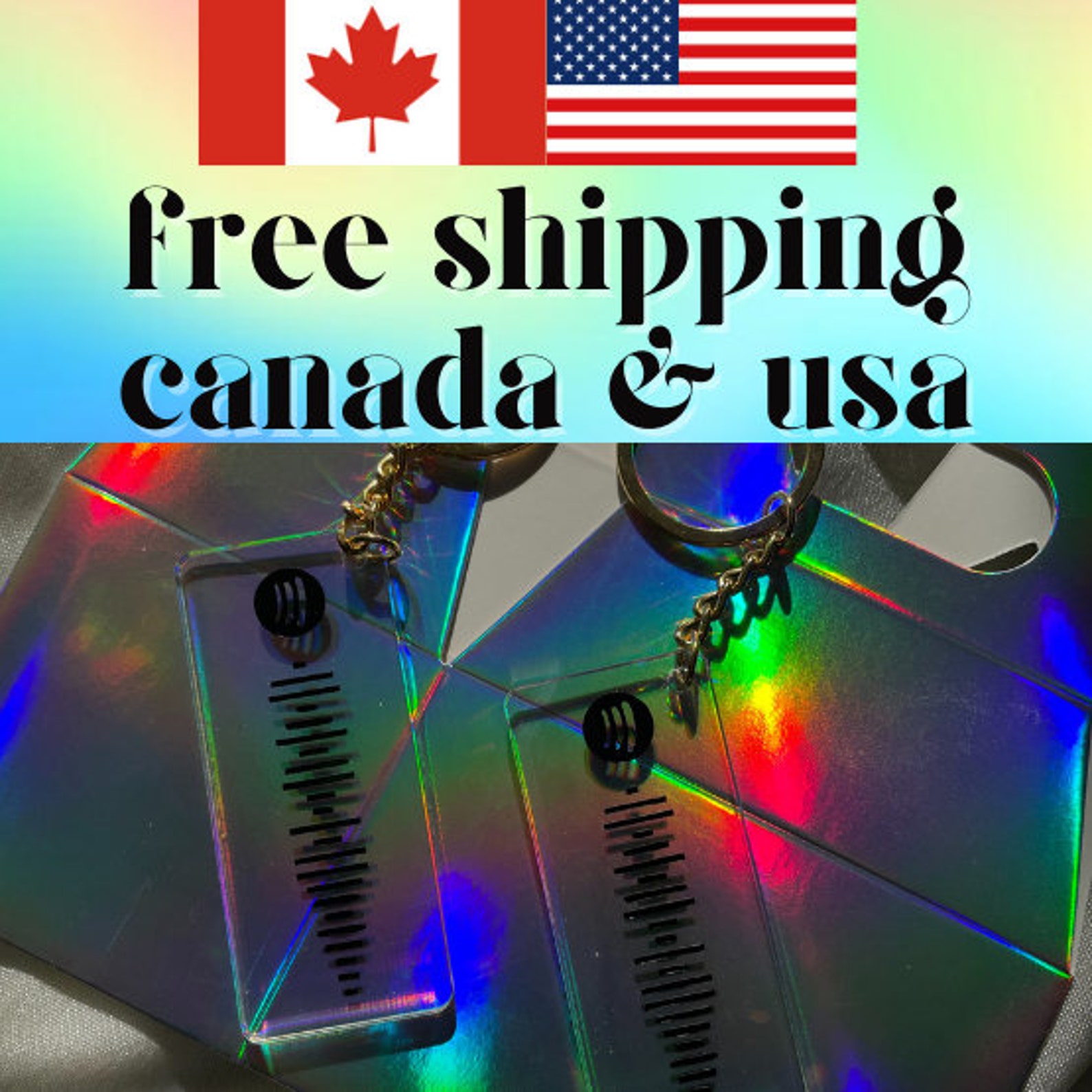 Personalized Acrylic Spotify Code Tag Keychain. Fully Customizable ...