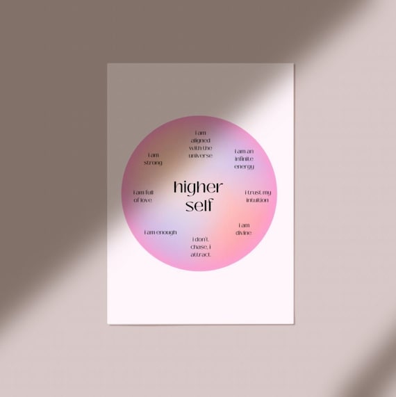 Aura Higher Self DIGITAL Poster / Affirmations / Aesthetic - Etsy