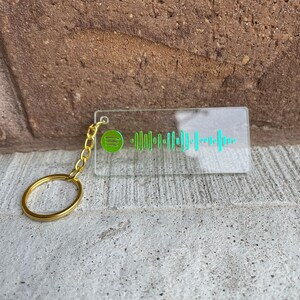 Personalized Acrylic Spotify Code Tag Keychain. Fully Customizable ...