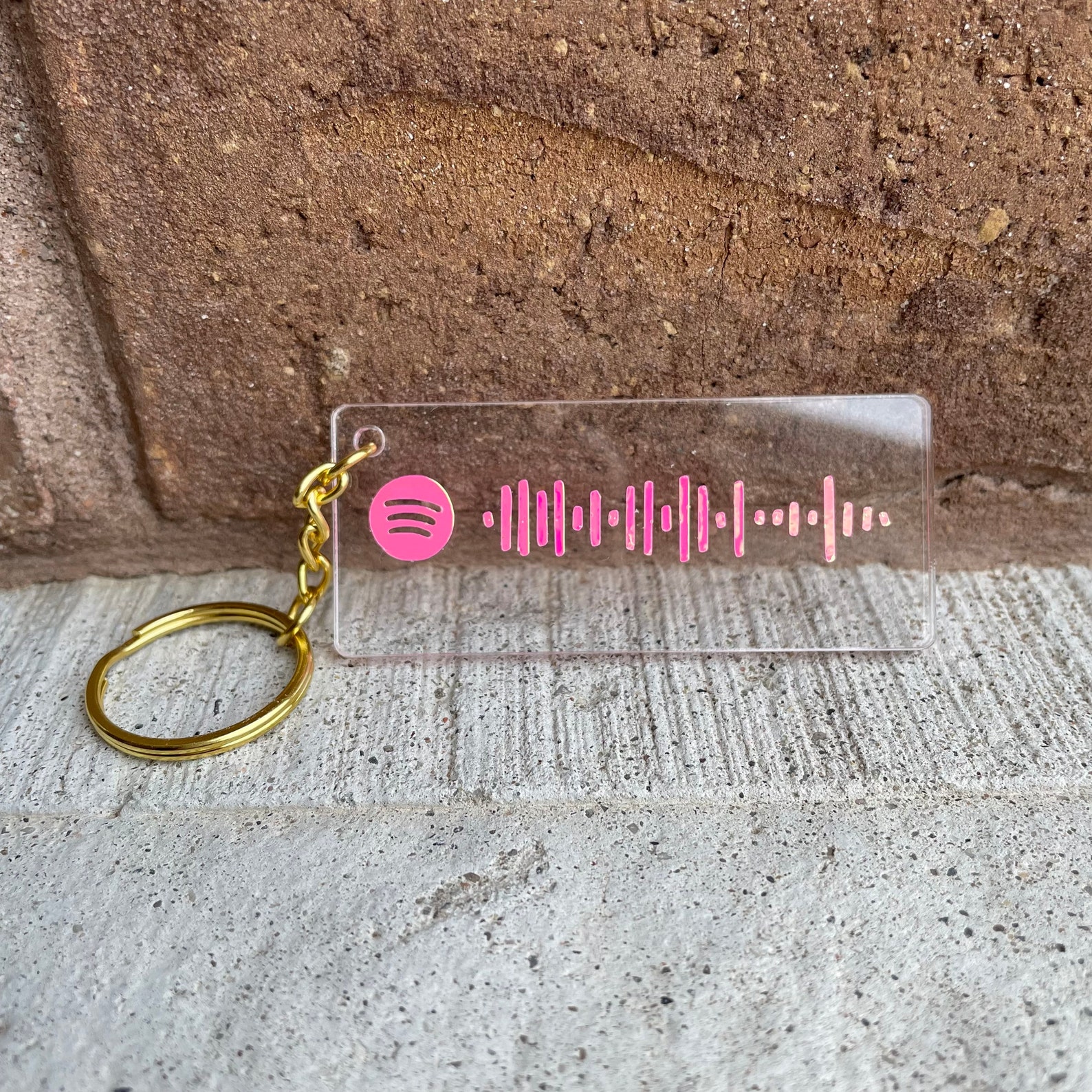 Personalized Acrylic Spotify Code Tag Keychain. Fully - Etsy Canada