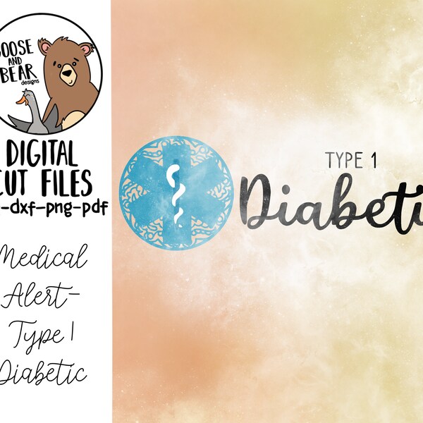 Type 1 Diabetes Alert Svg - Etsy