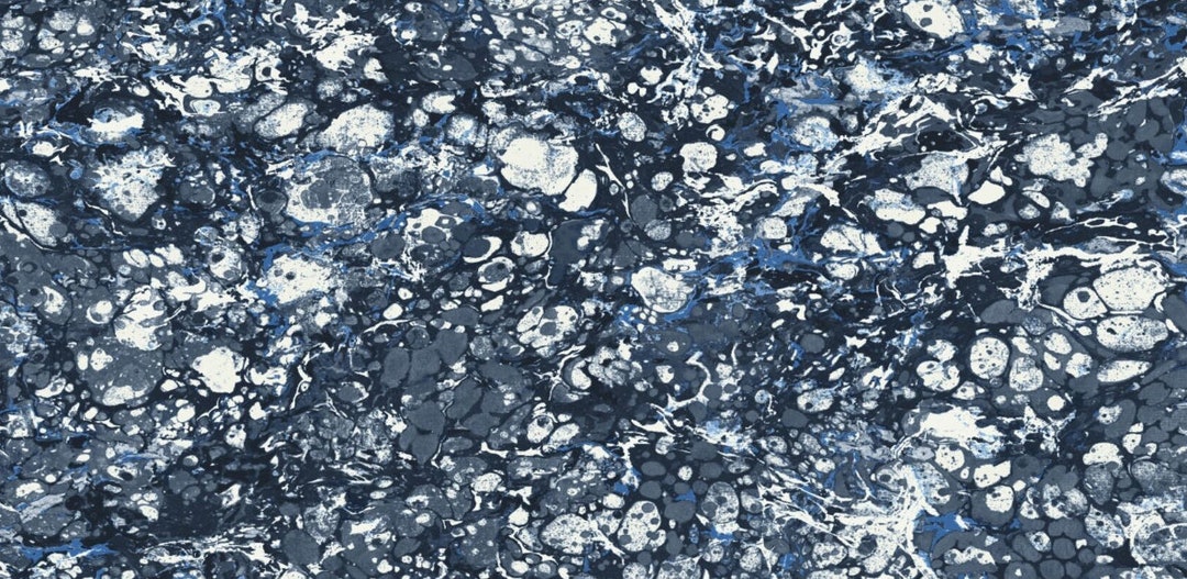 Midnight Blue Marble 1009 60 Wide 100% Non-woven - Etsy