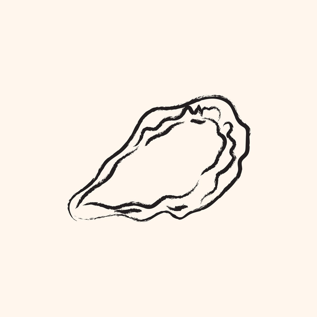 Oyster Illustration, Digital File, Menus & Invitations - Etsy