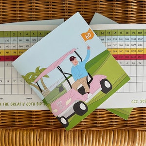 Personalized Gold Score Cards - Etsy