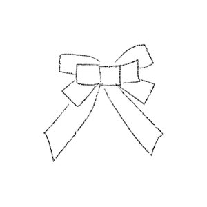 Ribbon Bow Digital Illustration, Digital Download - Etsy