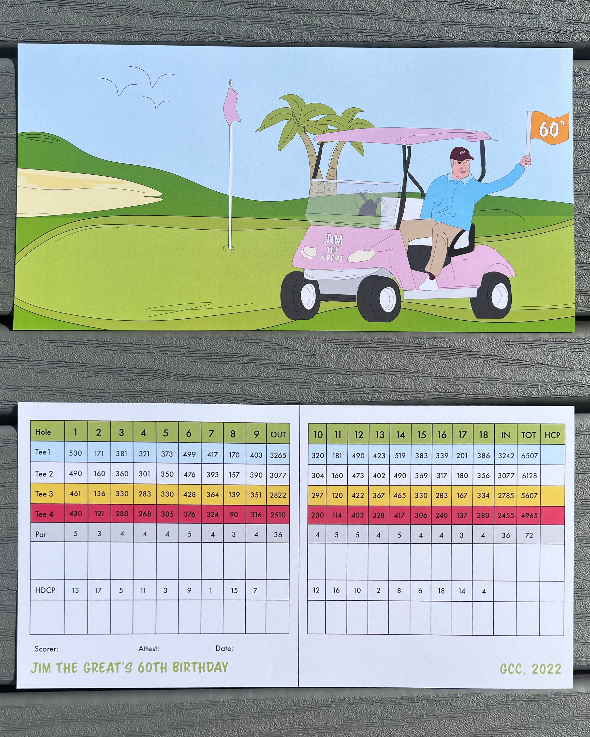 Personalized Gold Score Cards - Etsy