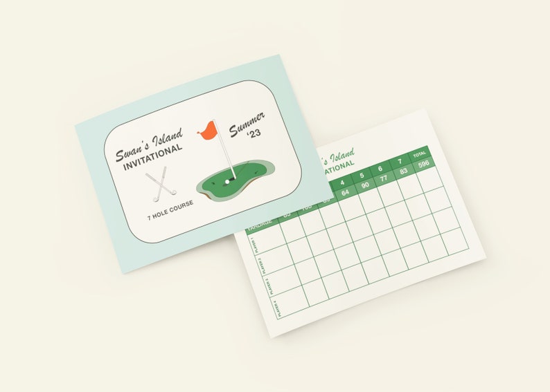 Personalized Gold Score Cards - Etsy