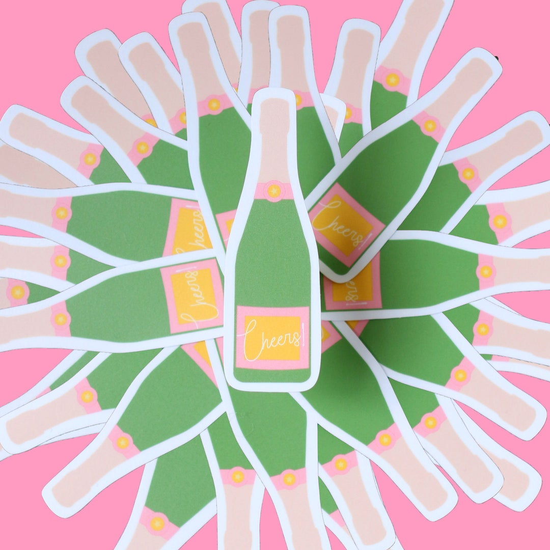 Champagne Bottle Sticker, Veuve Bottle - Etsy