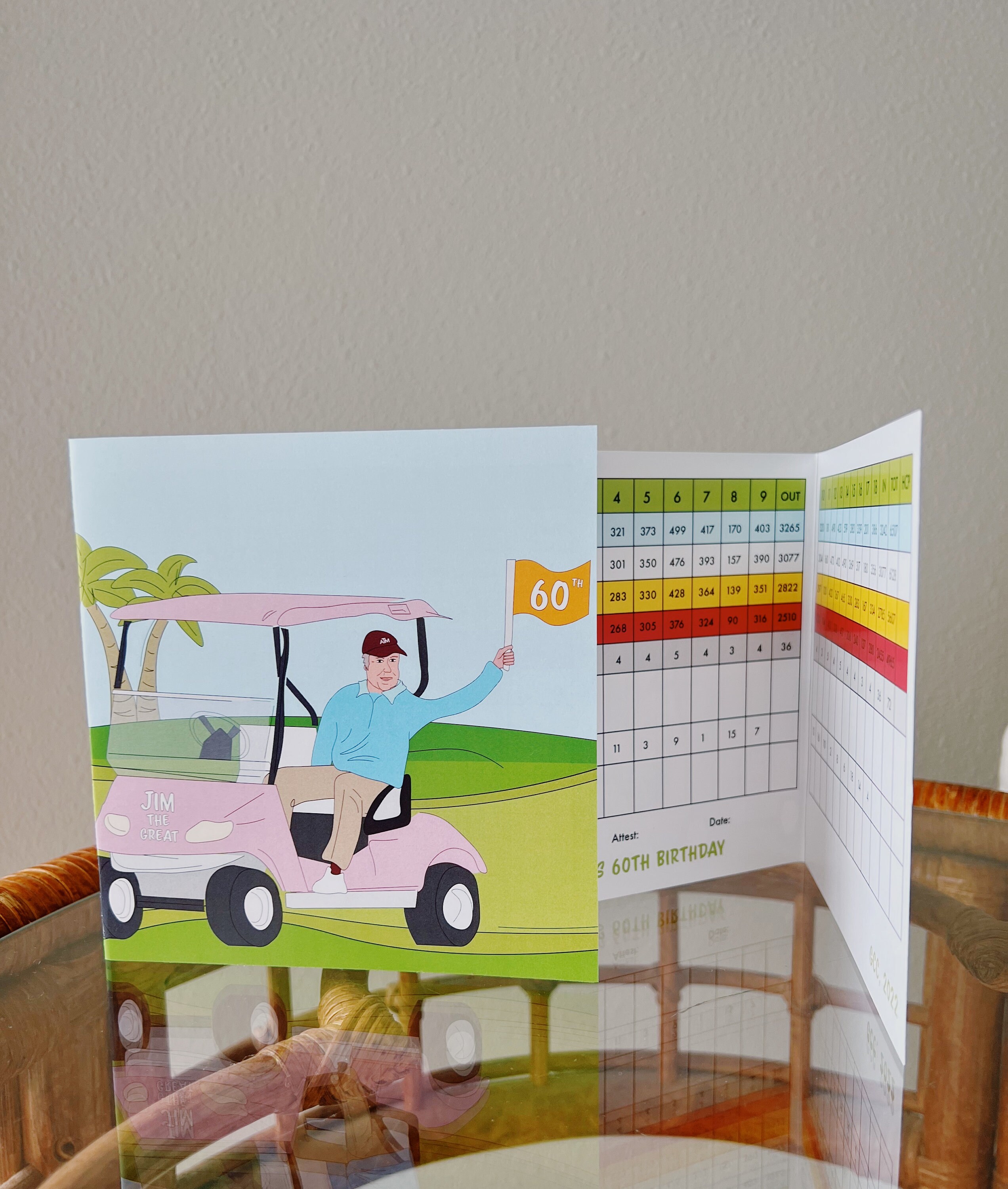 Personalized Gold Score Cards - Etsy