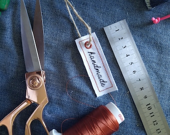 Machine Embroidery Design ITH Handmade With Love Tag 4x4 Instant ...