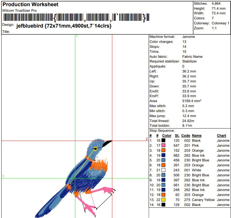 Bird Machine Embroidery Design. Machine Embroidery. Bird Embroidery ...