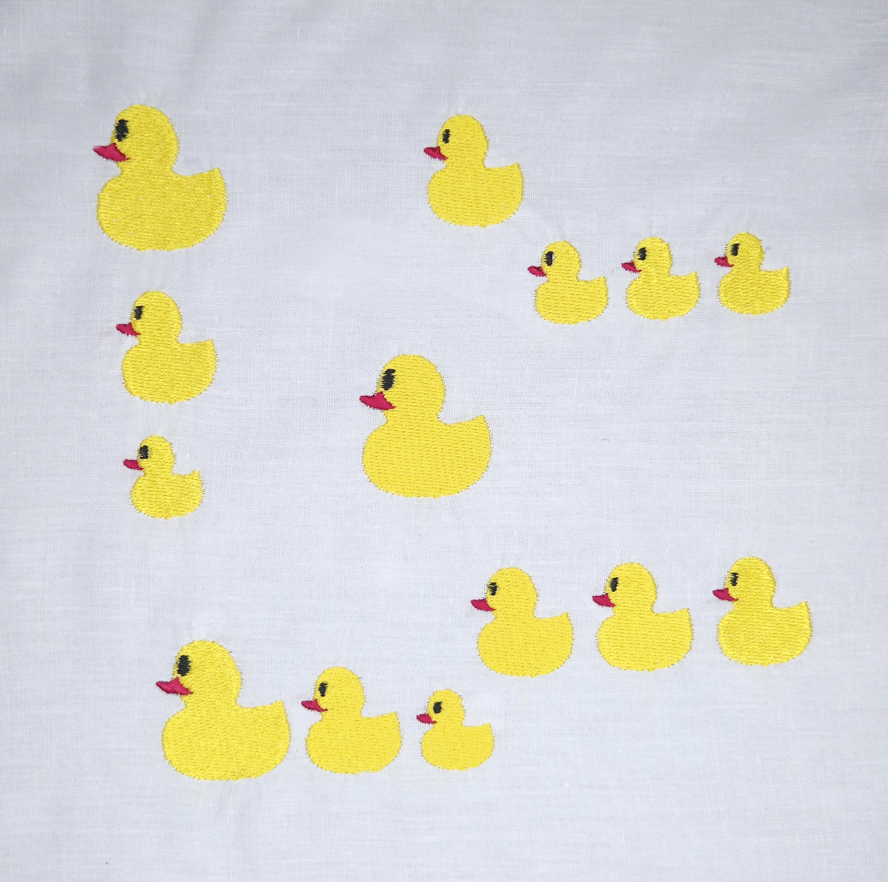 Little Rubber Ducky 3 Size machine Embroidery Design,bath Time Rubber ...
