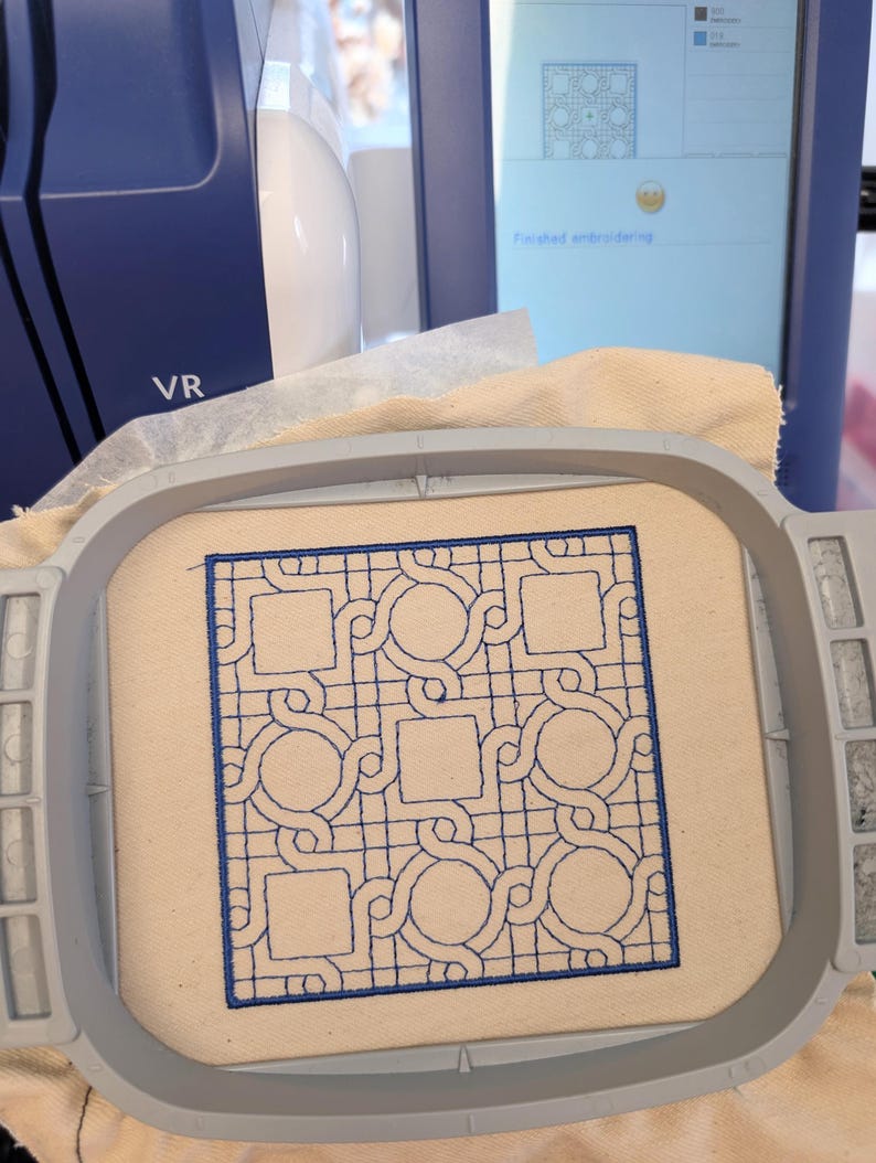 Digital File. Sashiko Boro Quilting Square Machine Embroidery File ...