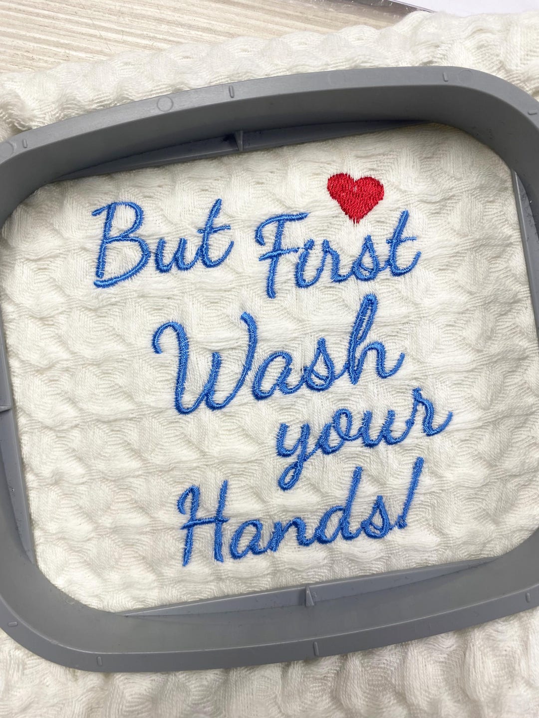 Hand Towel Wash Your Hands Embroidery Design, Housewarming Machine ...