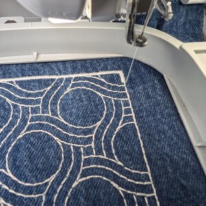 Sashiko Boro Quilting Square Machine Embroidery File Design 4x4 Inch ...