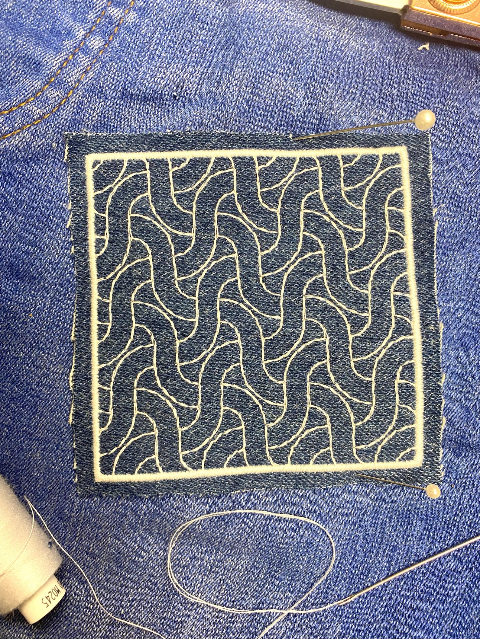 Set of 9 Sashiko Boro Quilting Square Machine Embroidery File Design ...