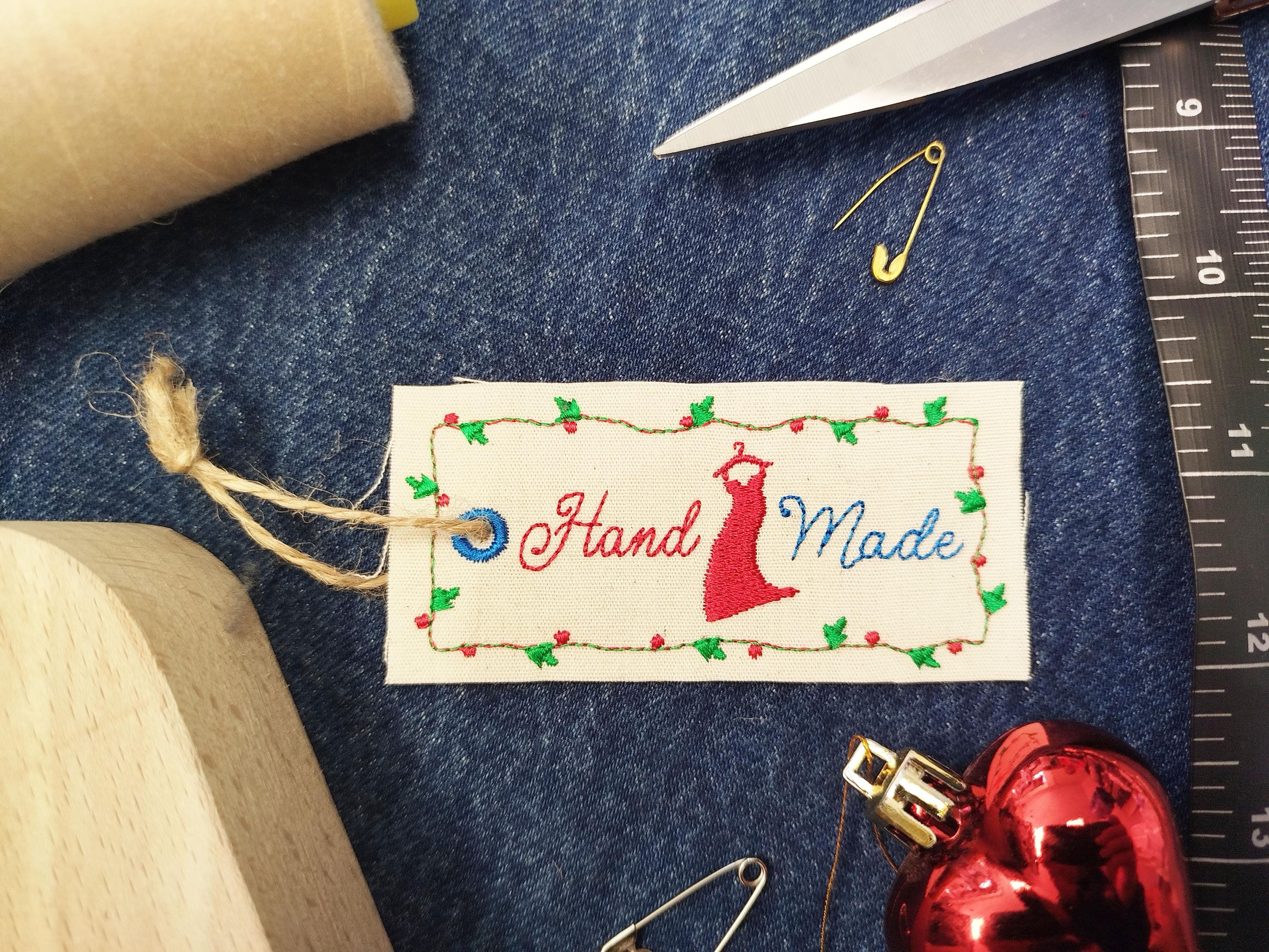 Machine Embroidery Design-ith Handmade Tag Set 4, Christmas Tag ...