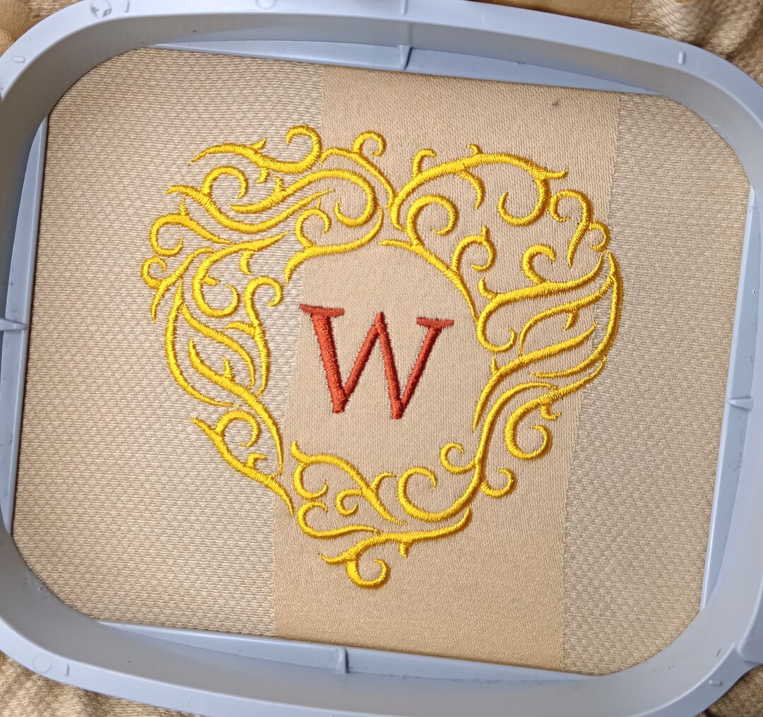 Embossed Machine Embroidery Monogram Font Machine Embroidery Design ...