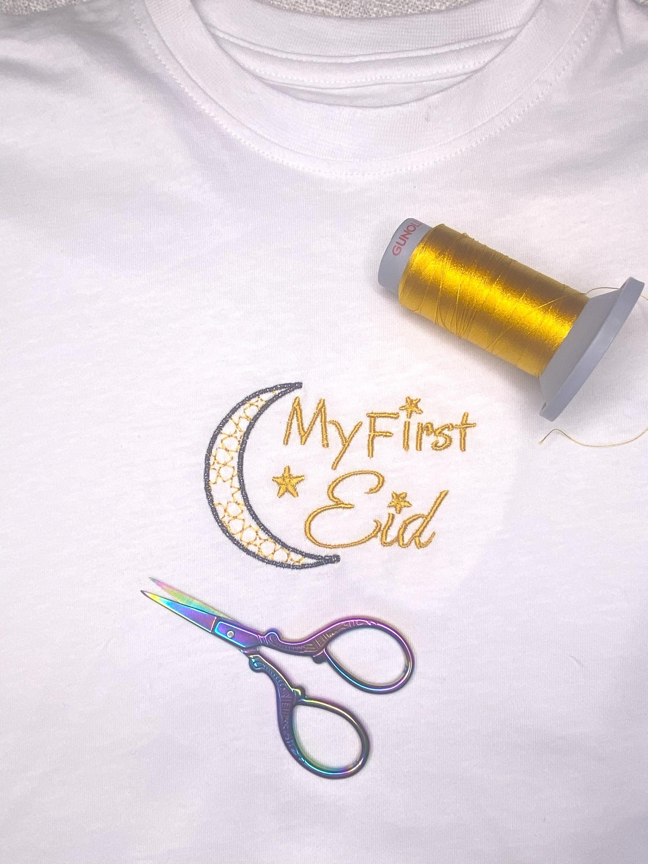 My First Eid Machine Embroidery Design, Eid Embroidery Pattern for Baby ...