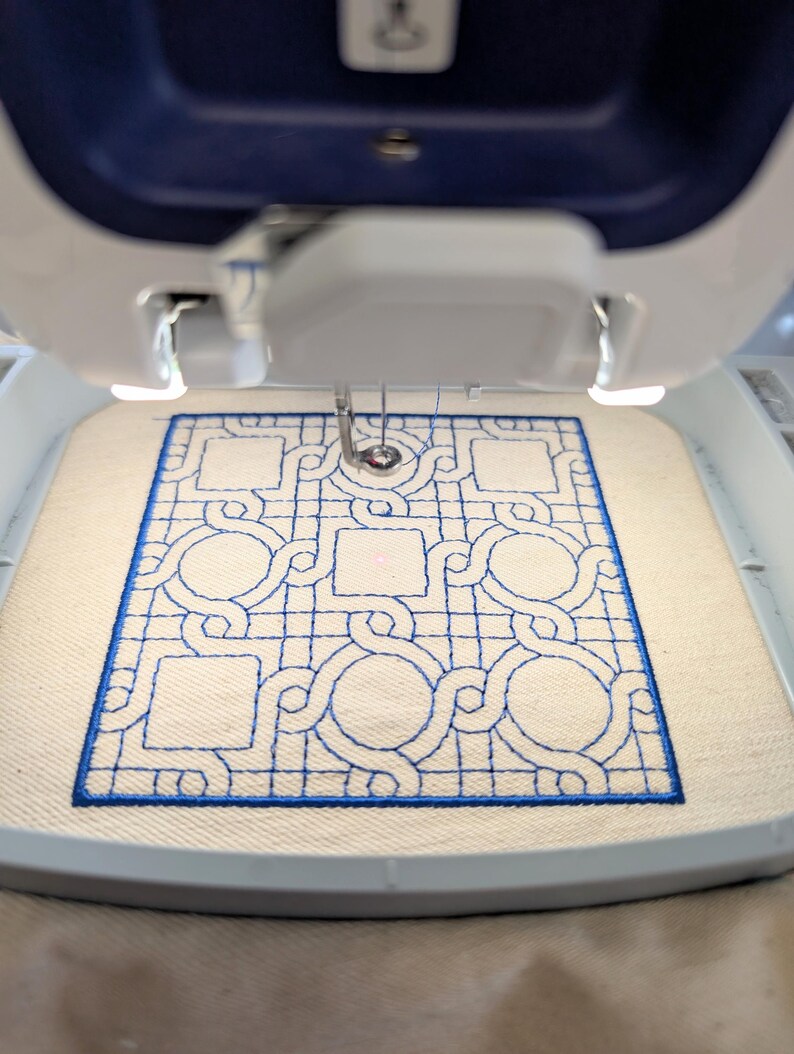 Digital File. Sashiko Boro Quilting Square Machine Embroidery File ...