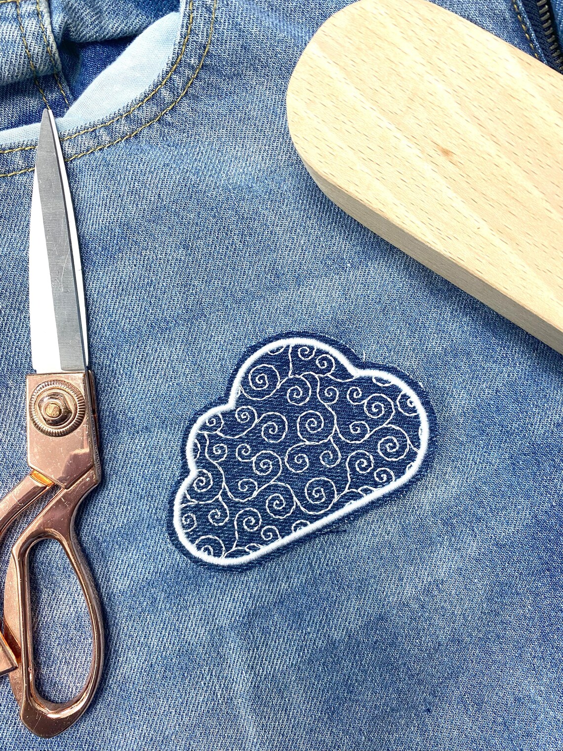 Sashiko Boro Patch Clouds Set 4 Machine Embroidery Files Designs, 4x4 ...