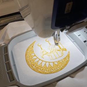 Arabic Mosque Filled Ornament Machine Embroidery Design, Islamic ...