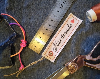 Machine Embroidery Design ITH Handmade With Love Tag 4x4 Instant ...