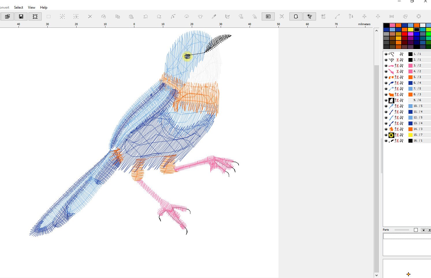 Bird Machine Embroidery Design. Machine Embroidery. Bird Embroidery ...