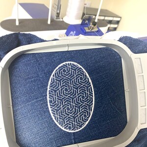 Sashiko Boro Quilting Machine Embroidery File Design 4x4 Inch Hoop ...