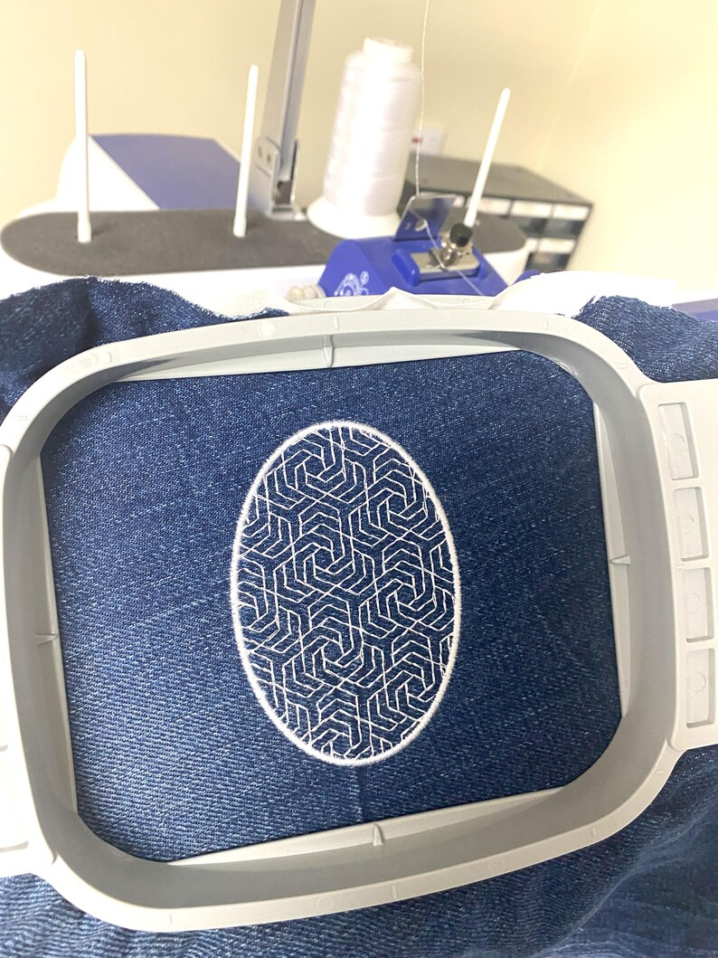 Sashiko Boro Quilting Machine Embroidery File Design 4x4 Inch Hoop ...