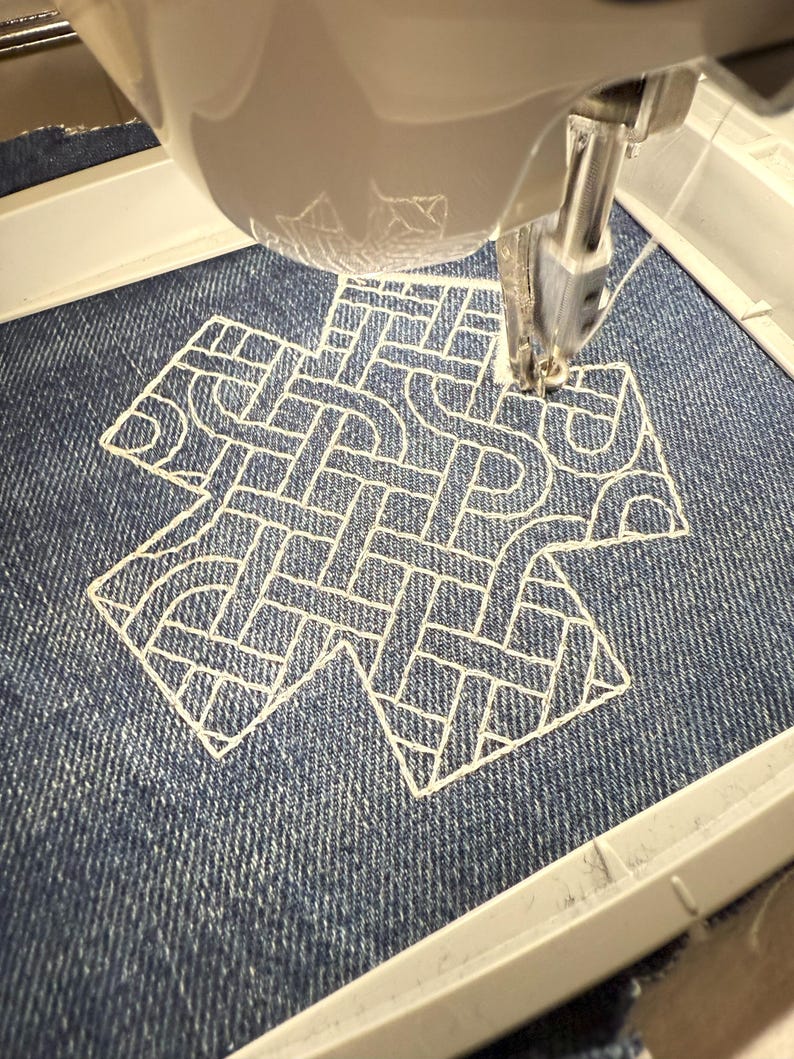 Sashiko Boro Quilting Machine Embroidery File Design 4x4 Inch Hoop ...