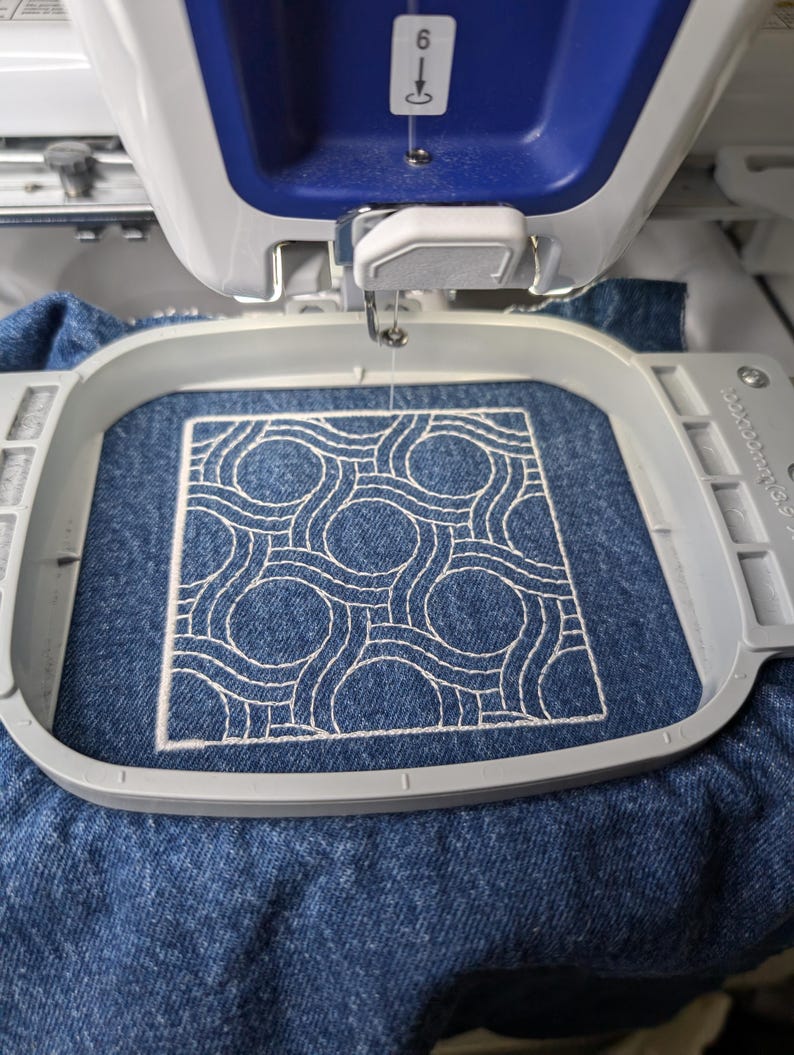 Sashiko Boro Quilting Square Machine Embroidery File Design 4x4 Inch ...