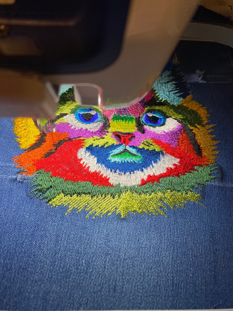 Cat Face Machine Embroidery Designs. Bengal Cat Machine Embroidery ...