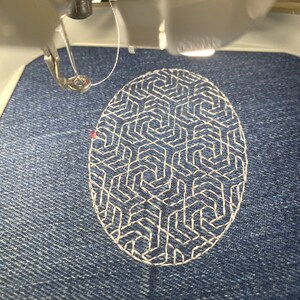 Sashiko Boro Quilting Machine Embroidery File Design 4x4 Inch Hoop ...