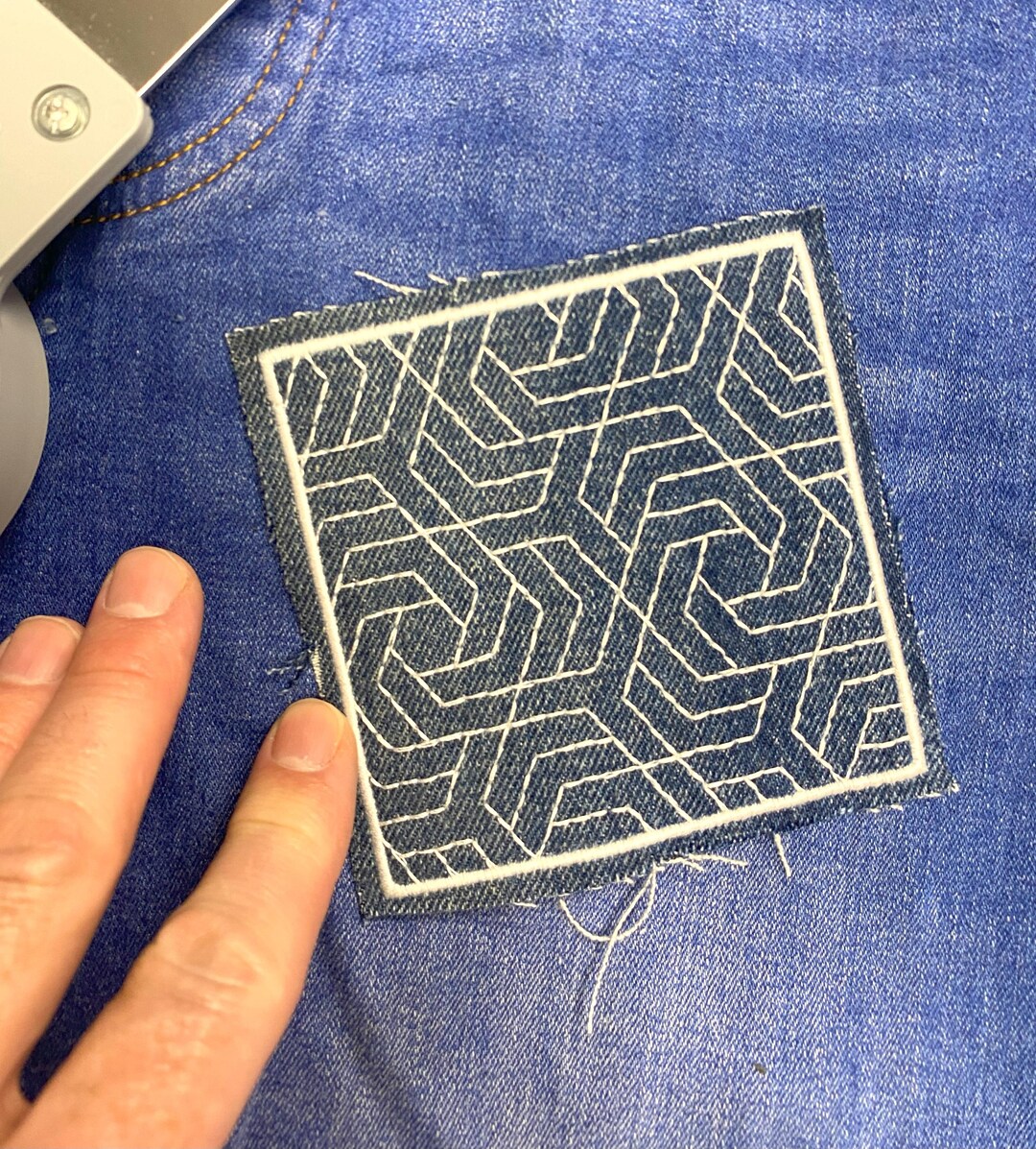 Sashiko Boro Quilting Square Machine Embroidery File Design 4x4 Inch ...