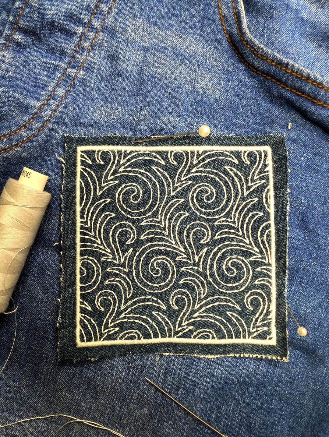 Sashiko Boro Quilting Square Machine Embroidery File Design 4x4 Inch ...