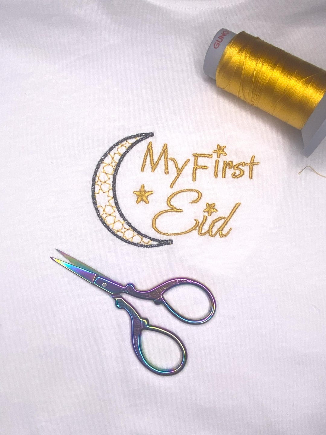 My First Eid Machine Embroidery Design, Eid Embroidery Pattern for Baby ...