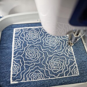 Sashiko Boro Quilting Square Machine Embroidery File Design 4x4 Inch ...