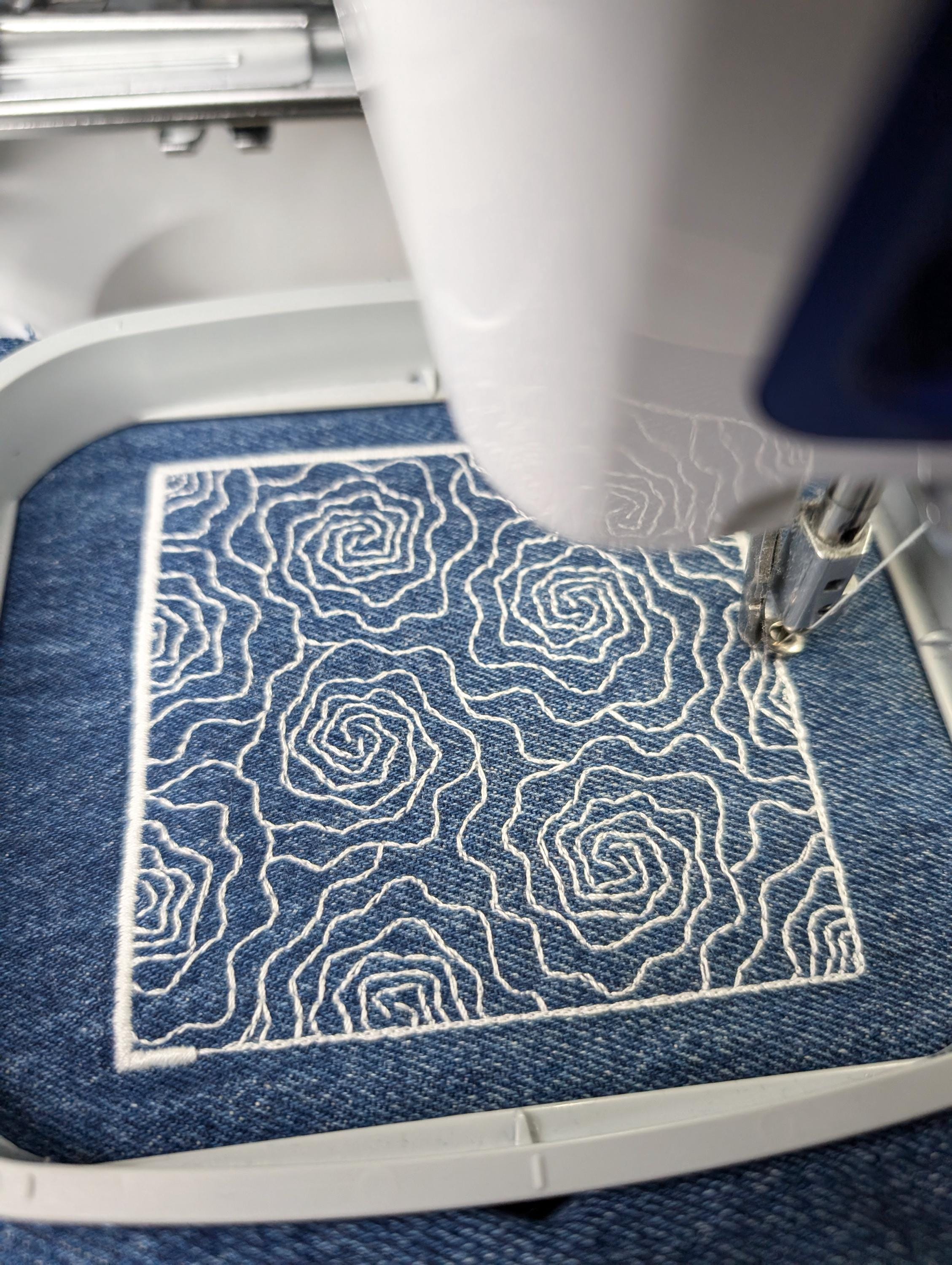Sashiko Boro Quilting Square Machine Embroidery File Design 4x4 Inch ...
